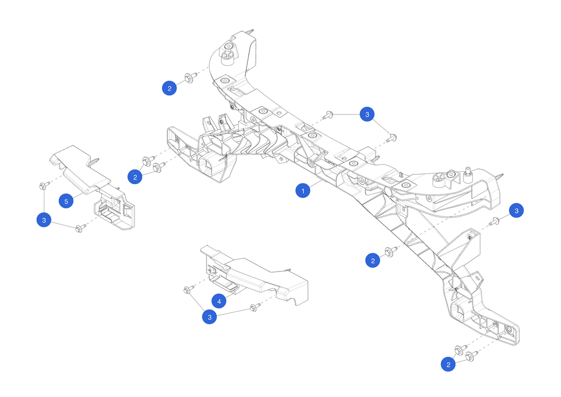 FRONT FASCIA REINFORCMENT RIGHT HAND – 1711756-00-D M3 HIGHLAND – RR ...